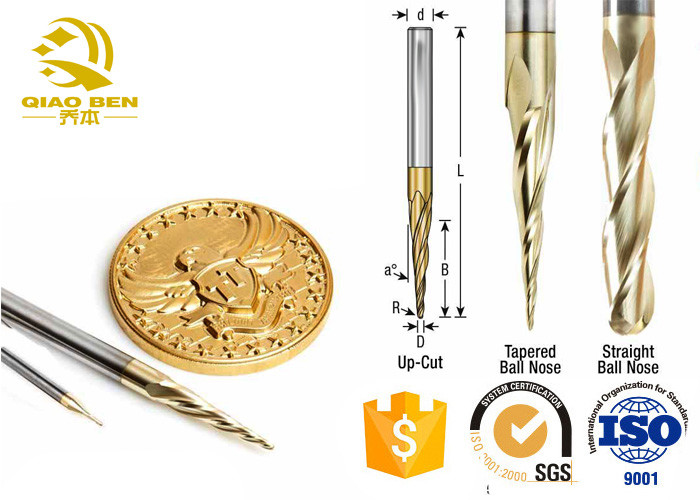 High Efficiency Tapered End Mill Cutter Cnc Compression Bit Sharp Edge ...